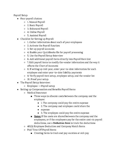 Module 7 Payroll Payroll Setup Four Payroll Choices 1 Manual Payroll