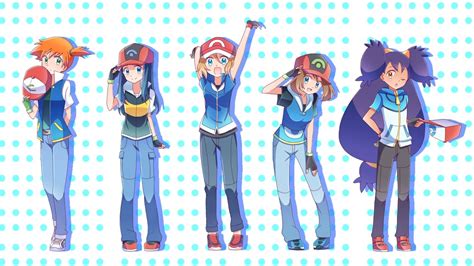 Ash Ketchum Misty Serena Pokémon X And Y Dawn Pikachu Pokemon Ash Misty