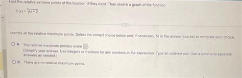 Solved Find The Relative Extreme Points Of The Function If
