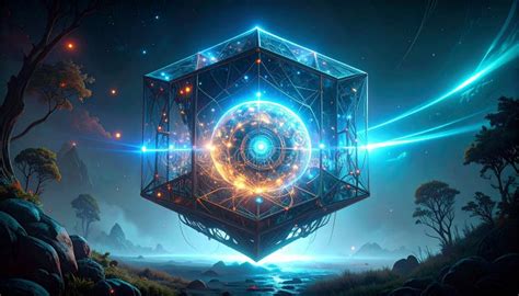 Quantum Lock Encryption Device Artificial Intelligence Concept