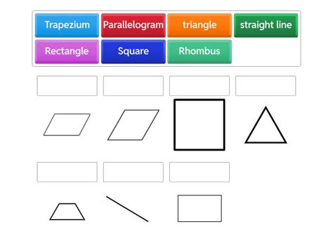 Grade 6 Mathematics Rectilinear Plane Figures Match Up