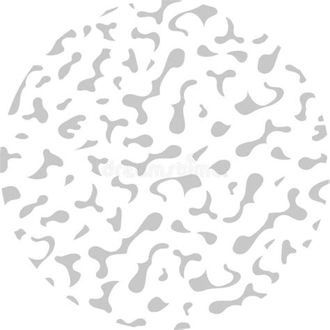 Vector Abstract Amorphous Round Pattern Illustration Isolated On A