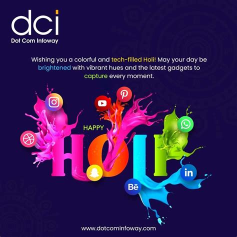 Dot Com Infoway On Linkedin Dotcominfoway Happyholi Colorfulcelebration Techfilledholi