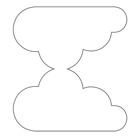 Nubes Para Imprimir Y Recortar