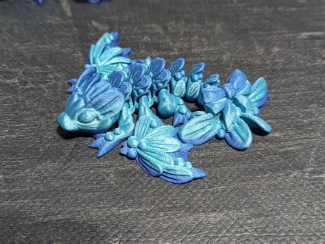 Articulated Tiny Mistletoe Dragon 5in Etsy