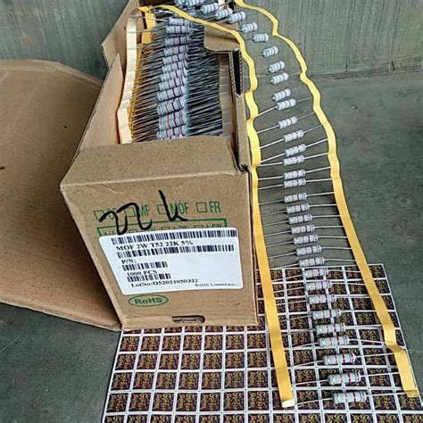 Jual Resistor Metal Film Ukuran Watt Berbagai Nilai Varian