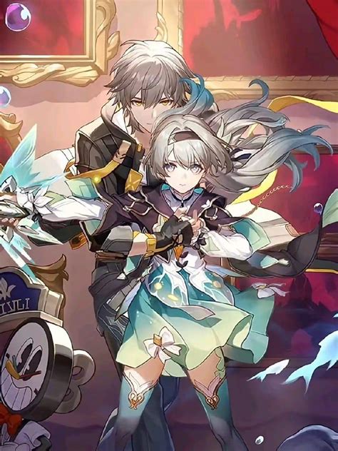 Caelus X Firefly Splash Art Together R Honkaistarrail