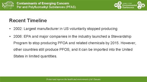 Contaminants Of Emerging Concern Per And Polyfluoroalkyl Substances