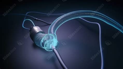 Polyp Removal With Wire Loop Demonstrated In 3d X Ray Endoscope Rendering Powerpoint Background