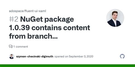 nuget package 1 0 39 contains content from branch fluentui desktop
