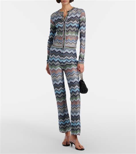 Zigzag Cardigan In Multicoloured Missoni Mytheresa