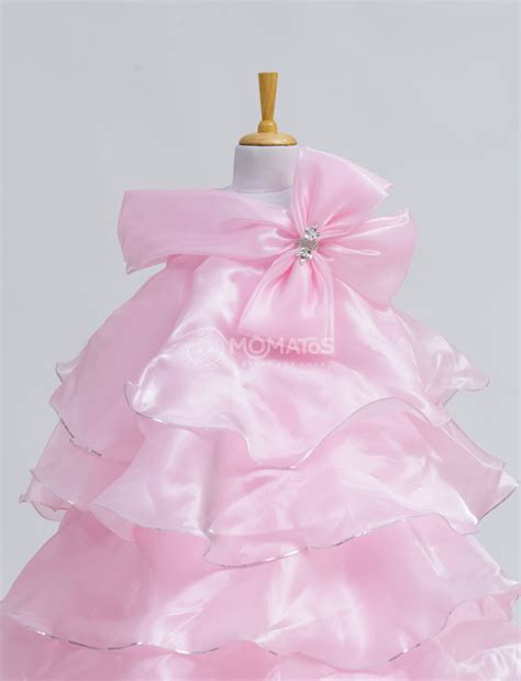 A Gorgeous Pink Wave Design Gown Momatos
