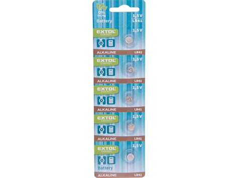 LR41 Alkaline Batteries, 5 pcs, 1.5 V - EXTOL
