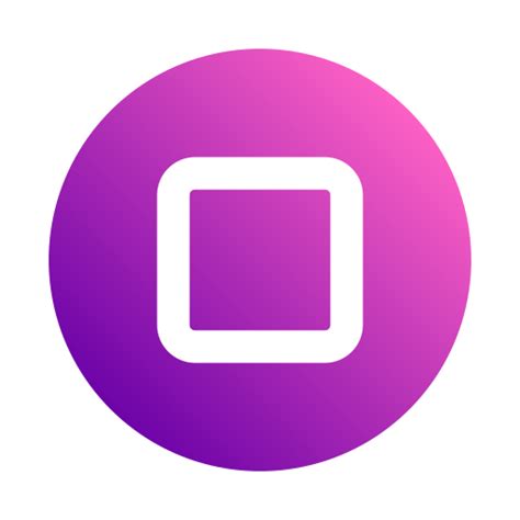 Stop Button Generic Gradient Fill Icon