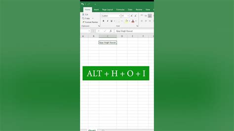 how to adjust name to colum excel tricks exceltricks exceltips