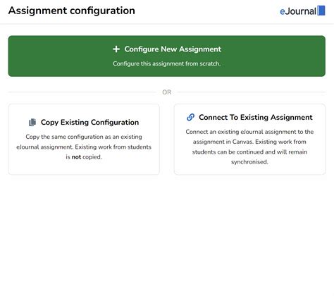 Copying An Existing Assignment Ejournal Help Center