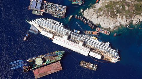 Haunting Photos Show Wreck Of Infamous £400m Costa Concordia Cruise