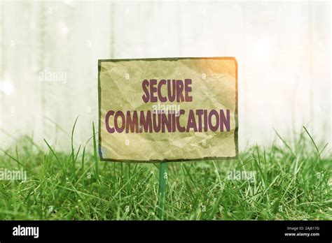 Handwriting Text Writing Secure Communication Conceptual Photo Preventing Unauthorized