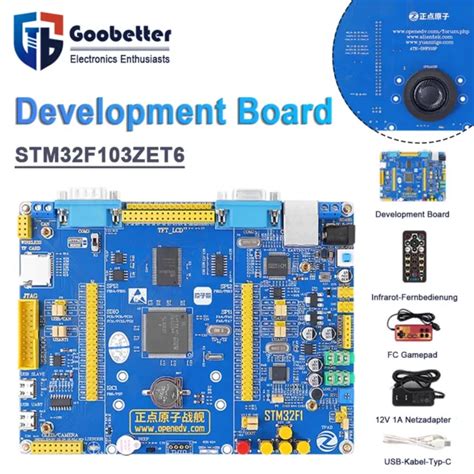 Stm32f103zet6 Development Board Embedded Arm Learn Kit 121mmx160mm
