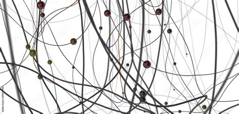 Abstract Digital Connection Dots And Lines Technology Background Network Connection Structure