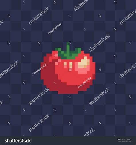 Tomato Pixel Art Icon Pixel Art 库存矢量图（免版税）761518477 Shutterstock