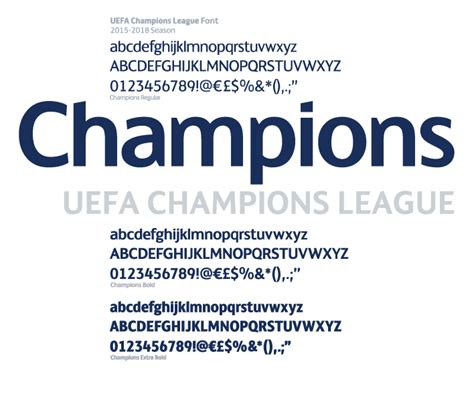 Football Teams Shirt And Kits Fan Champions League 2015 2018 Font And Logo