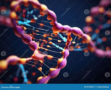 3d Image Of Dna Replication Illustrating The Complex Process Of Cell