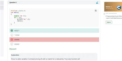 C Fundamental Quizzes Geeksforgeeks