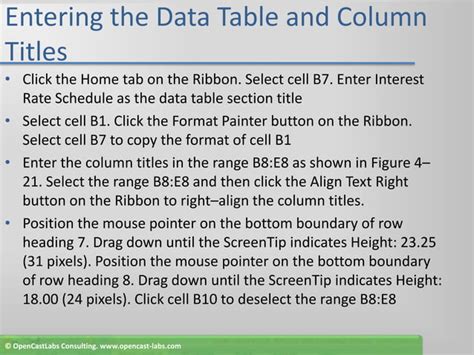 excel chapter 4 ppt