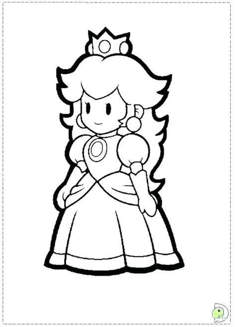 Super Mario Bros Characters Coloring Pages Sketch Coloring Page