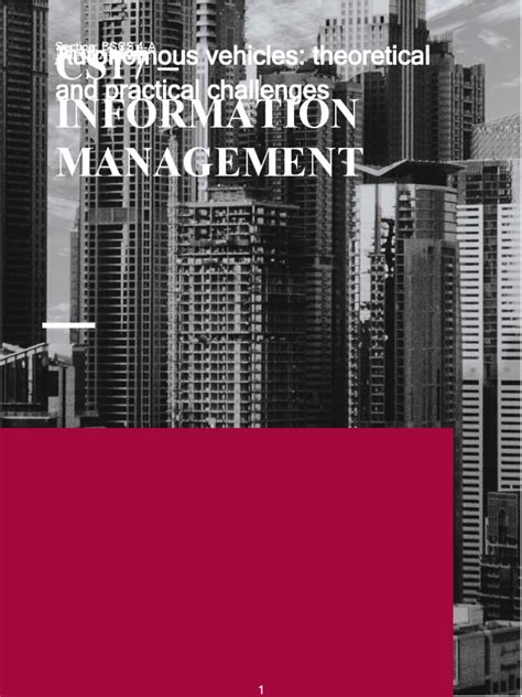 Autonomous Vehicles Theoretical And Practical Challenges Pdf Transport Traffic