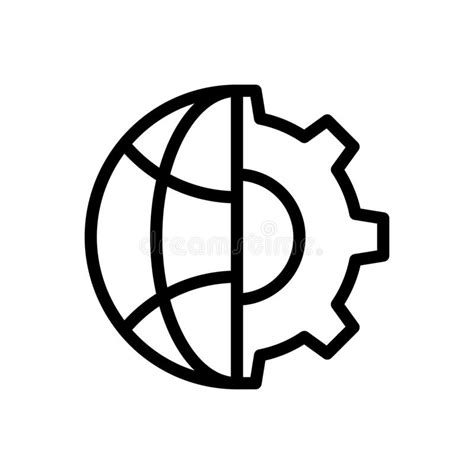 Browser Vector Thin Line Icon Stock Vector Illustration Of Factory