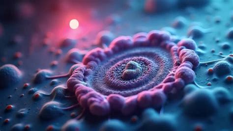 Microscopic Visualization Of Cellular Structure And Development For Science Projects Stock