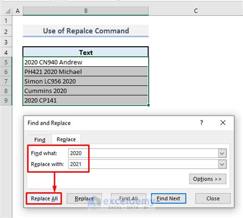 How To Use Replace Function In Excel 3 Suitable Examples Exceldemy