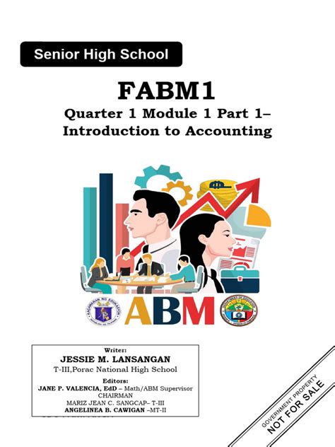 Abm Fundamentals Of Abm 1 Module 1 Introdcution To Accounting