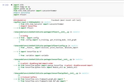 having impport error tensorflow and tflearn · issue 40667