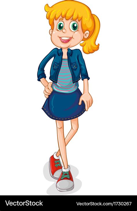 A Tall Girl Cartoon