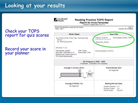 Accelerated Reader And Star Read Tests Pptx