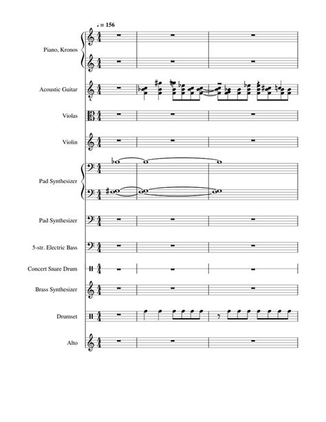 Kronos Sheet Music For Piano Alto Snare Drum Violin And More