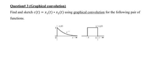 solved question 3 graphical convolution find and sketch