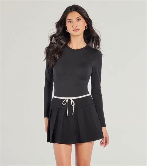 Pleated High Waist Skirts And Windsor
