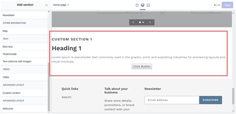 how to create custom sections in shopify tech prastish