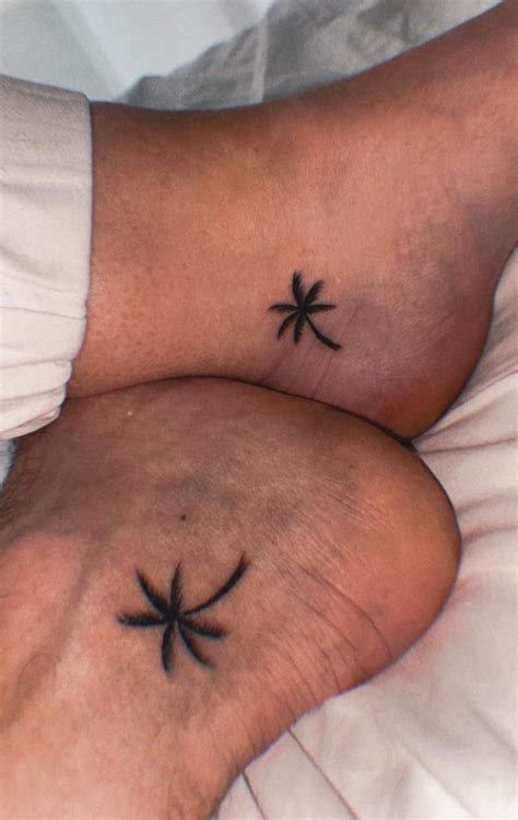 Palm Tree Couple Tattoo Tatuajes Hombre Mujer Hombres