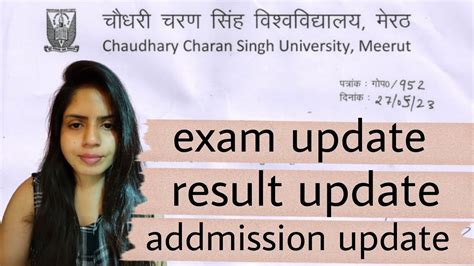 Ccsu Exam And Result Update Addmission Update Teachinglearning279 Youtube