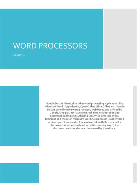 lesson 3 word processors pdf computer science intellectual works