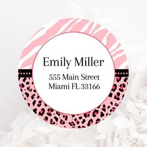 Zebra Labels Etsy