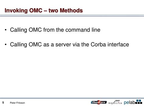 Ppt Openmodelica Compiler Omc Overview Powerpoint Presentation