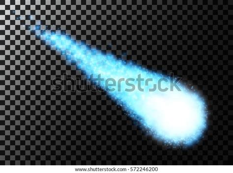 flying meteor cosmic object vector illustration stock vector royalty