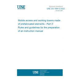 UNE EN 1004-2:2022 Mobile access and working towers made of ...