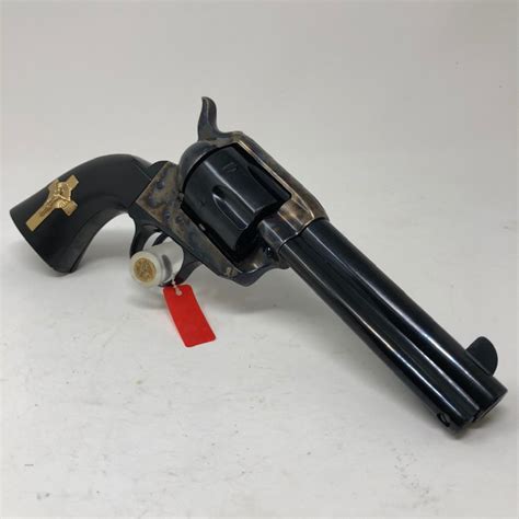 New Uberti Model P “hands Of God” 45lc 4 75” Holy Smoker™ “3 10 To Yuma” Blued And Color Case
